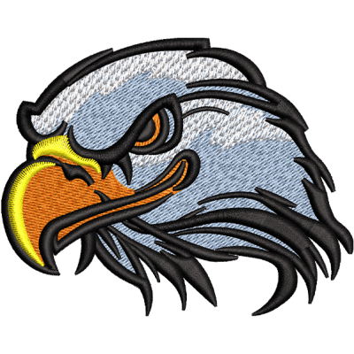 Angry Eagle Face Design - Eagles - Machine Embroidery Design