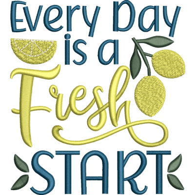 Fresh Start Design - Summer - Machine Embroidery Design