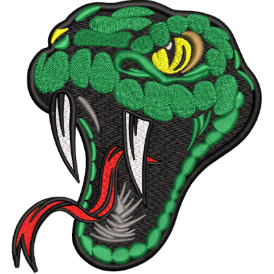 Snake Face Design - Animals, Free Embroidery Designs - Machine ...